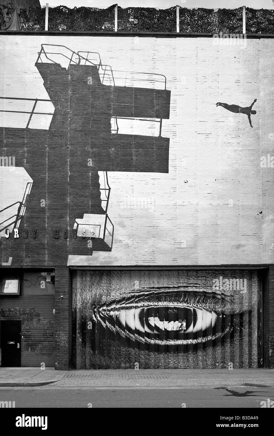 London art wall Black and White Stock Photos & Images - Alamy