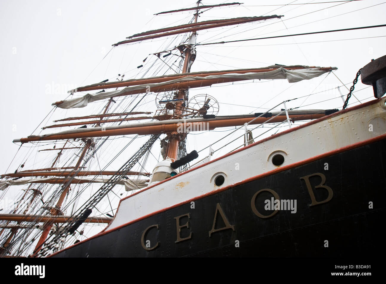 The Sedov, the largest tall ship in the world, moored during Cruise ...