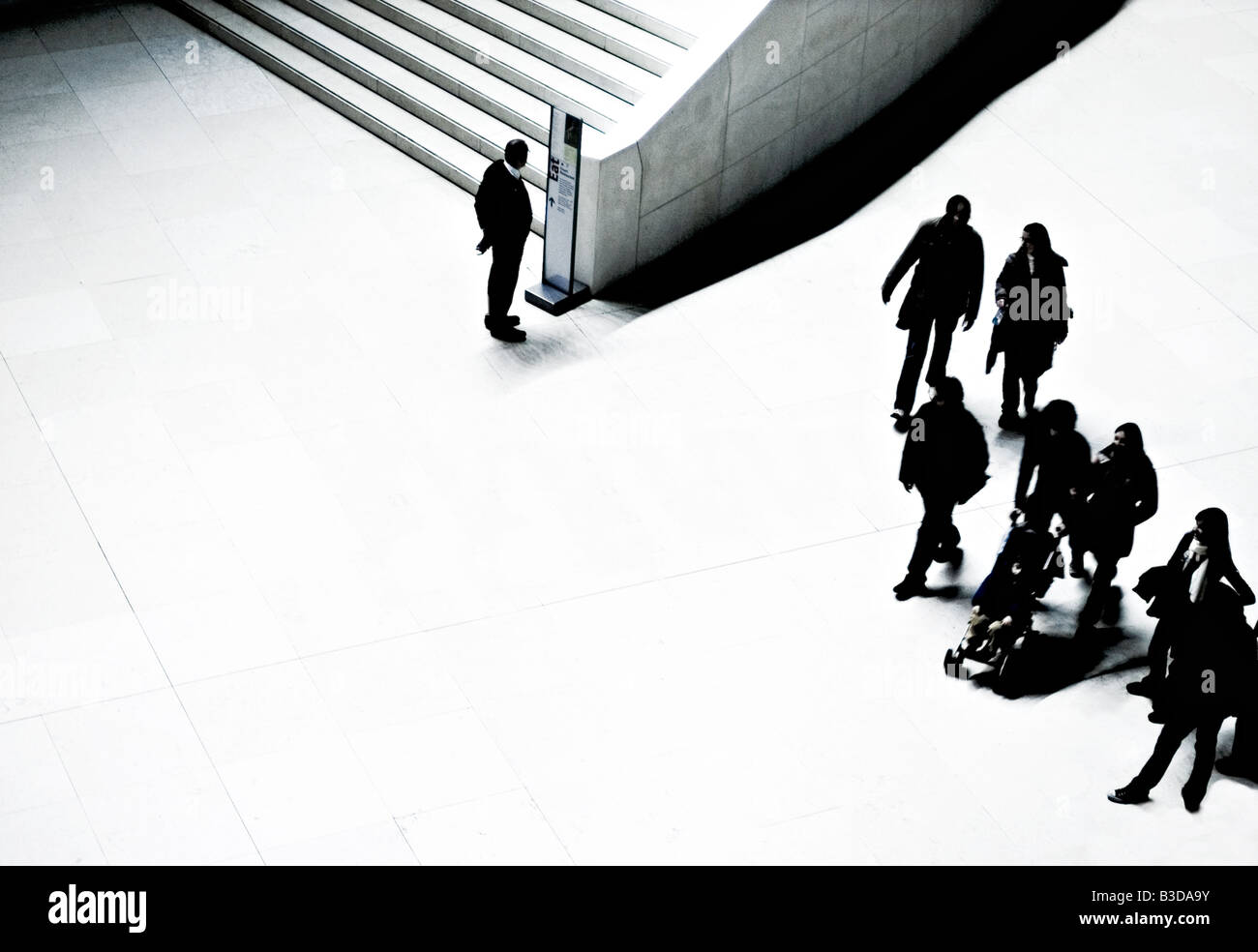crowd in space at London's British Museum Stock Photo - Alamy