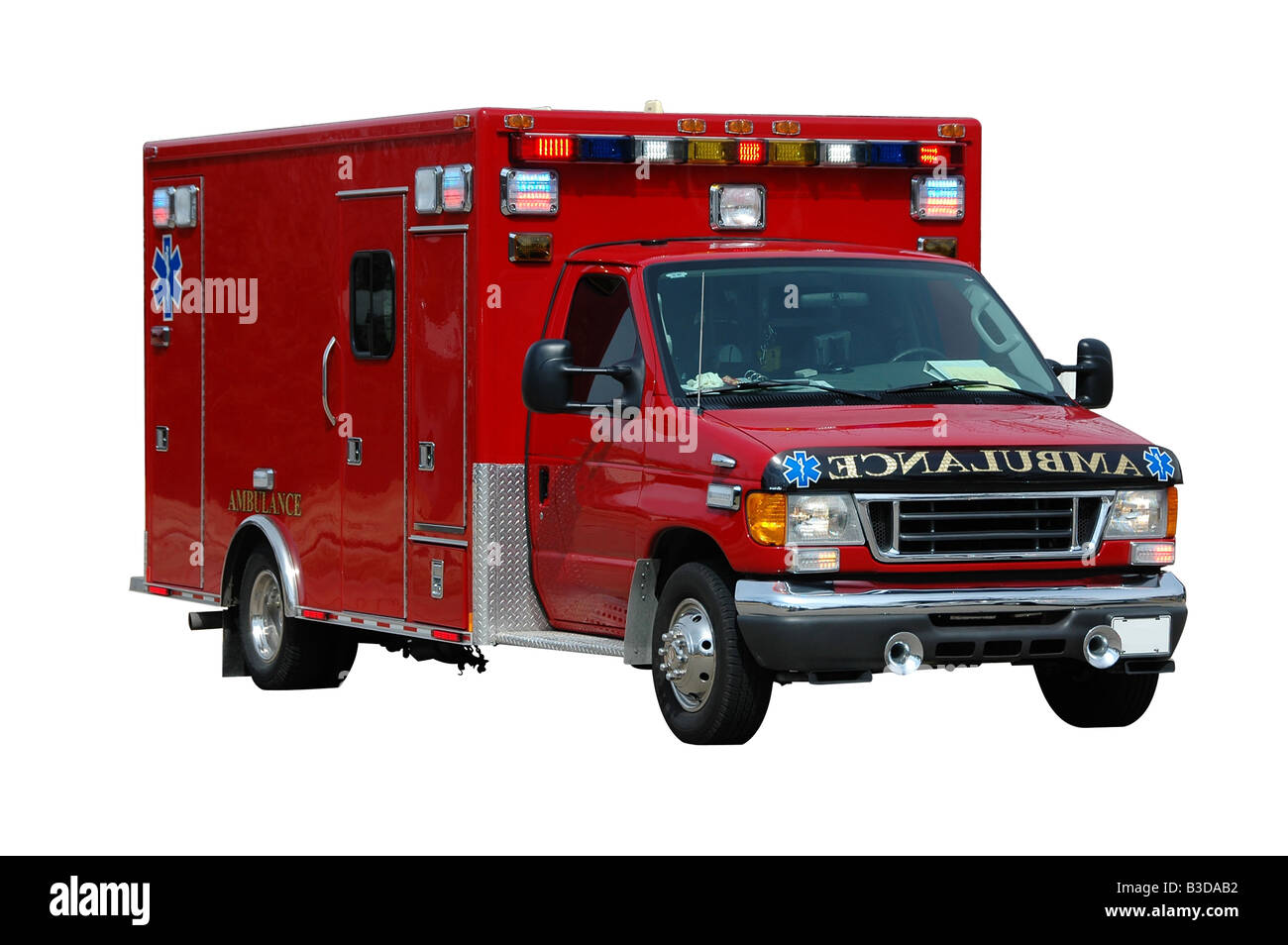 Car accident with police and ambulance Cut Out Stock Images & Pictures ...