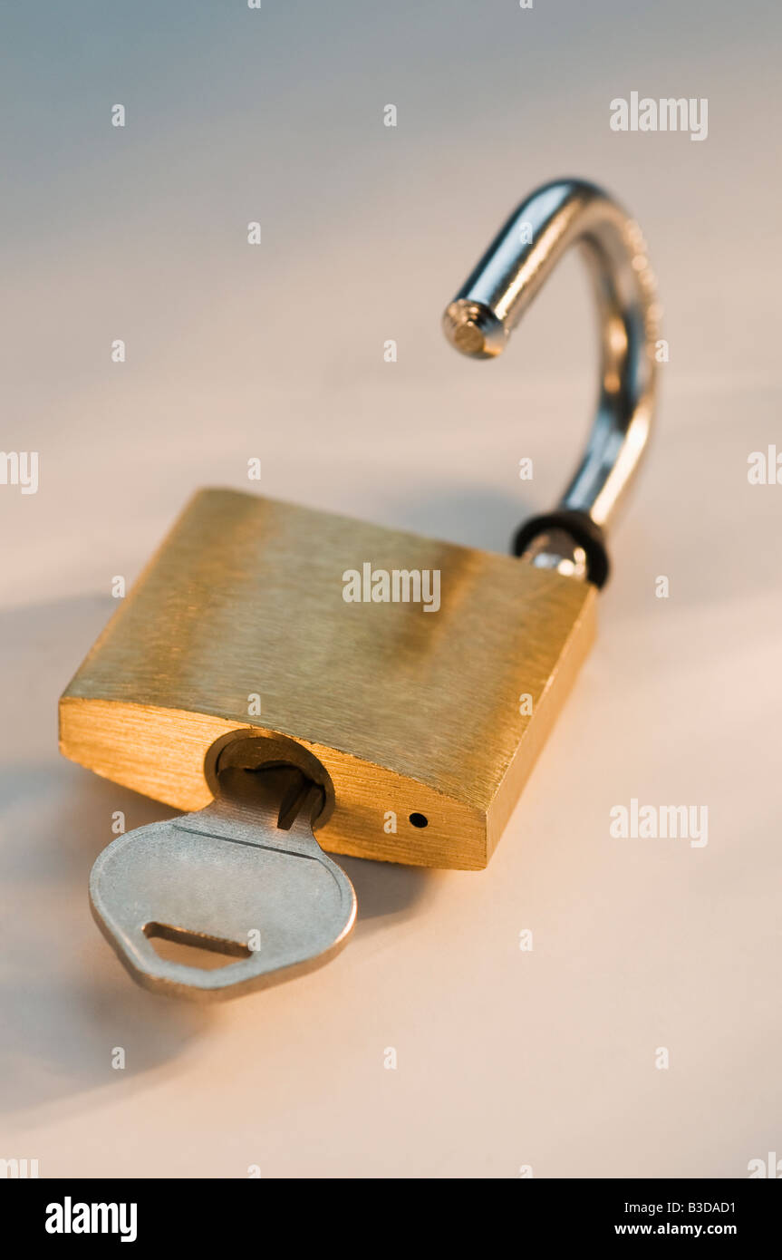Unlocked lock hi-res stock photography and images - Alamy