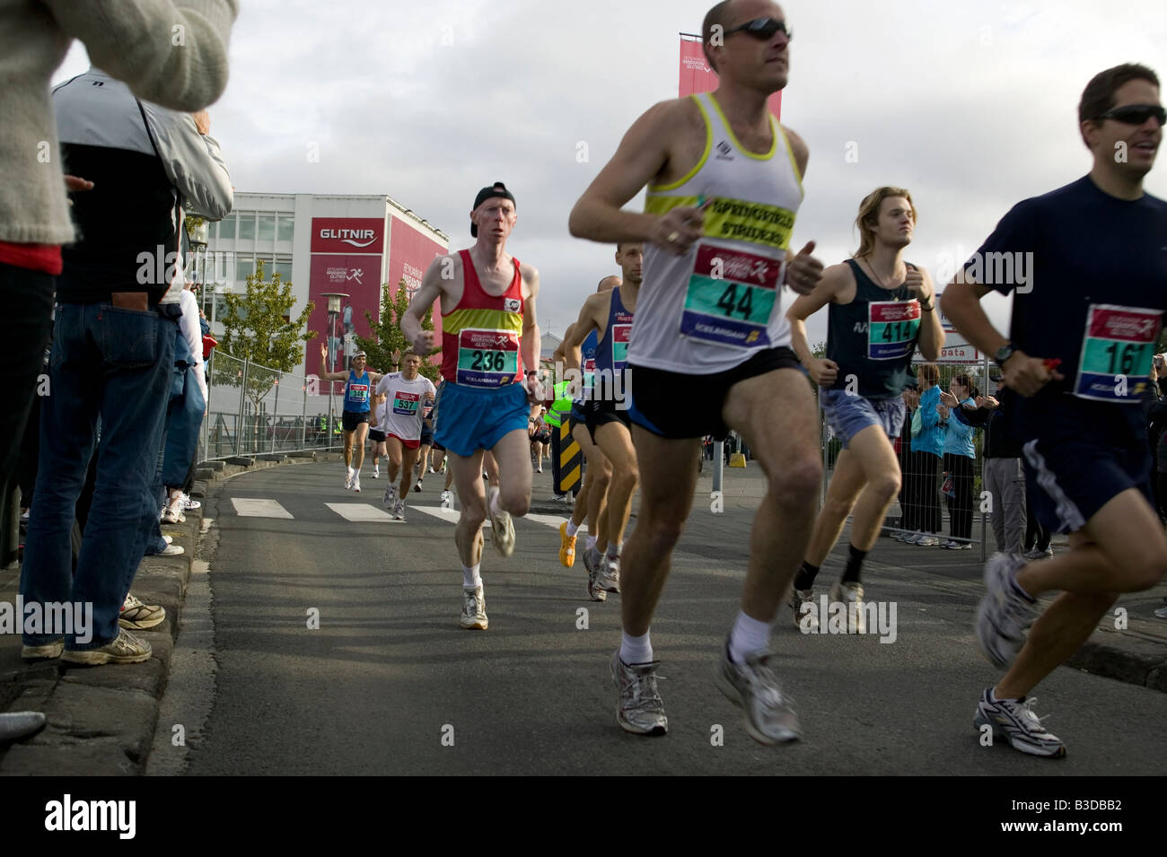 People running in the Reykjavik marathon, Iceland Stock Photo - Alamy