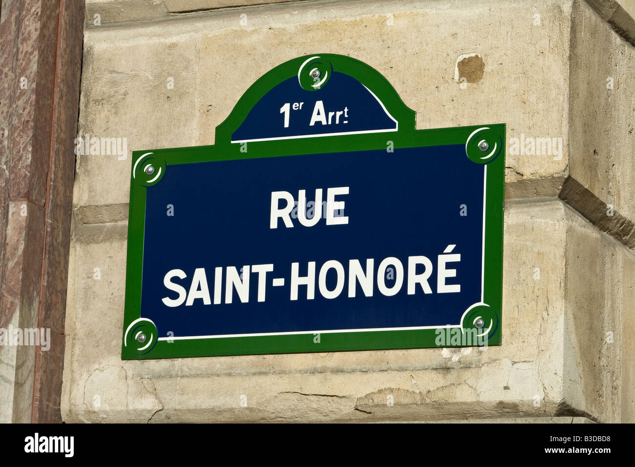 Rue St Honore Paris France Stock Photo - Alamy