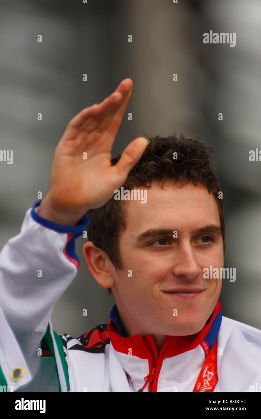 Welsh Olympic Athlete, Geraint Thomas, who won a cycling gold medal in ...