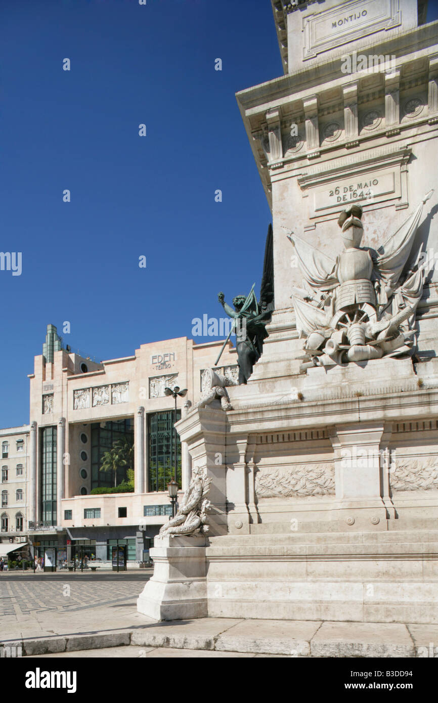Eden hotel, Praca dos Restauradores or Square of the Restorers, Lisbon ...