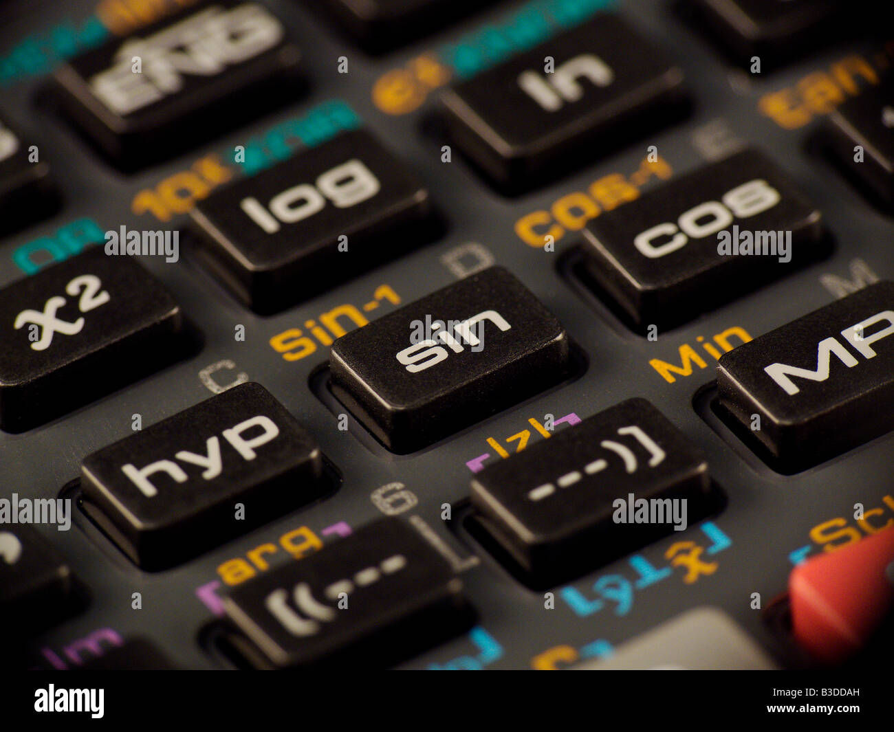 Sin Button On Calculator Stock Photo Alamy