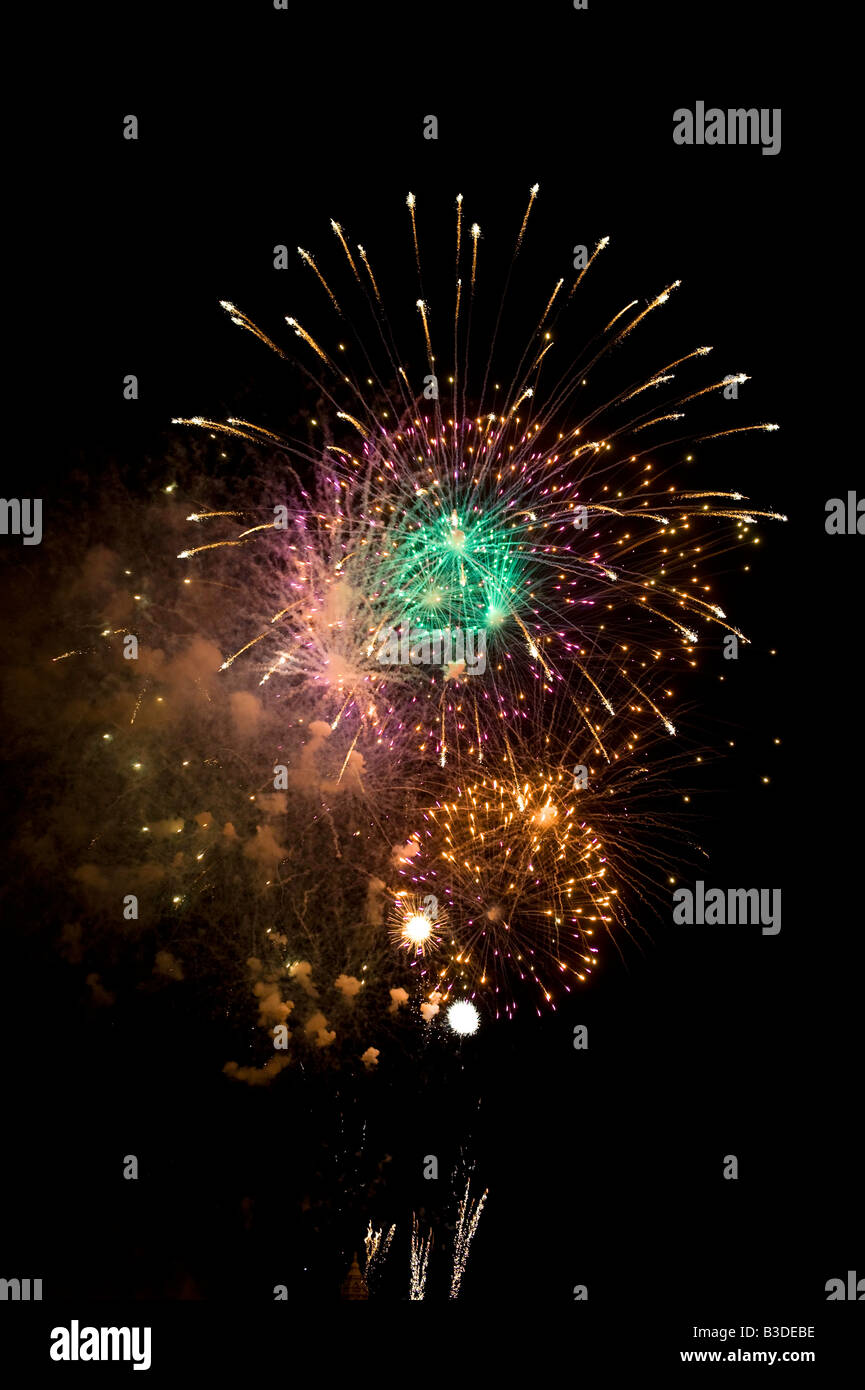 Fireworks, Fiesta Major, Sitges, Spain Stock Photo - Alamy