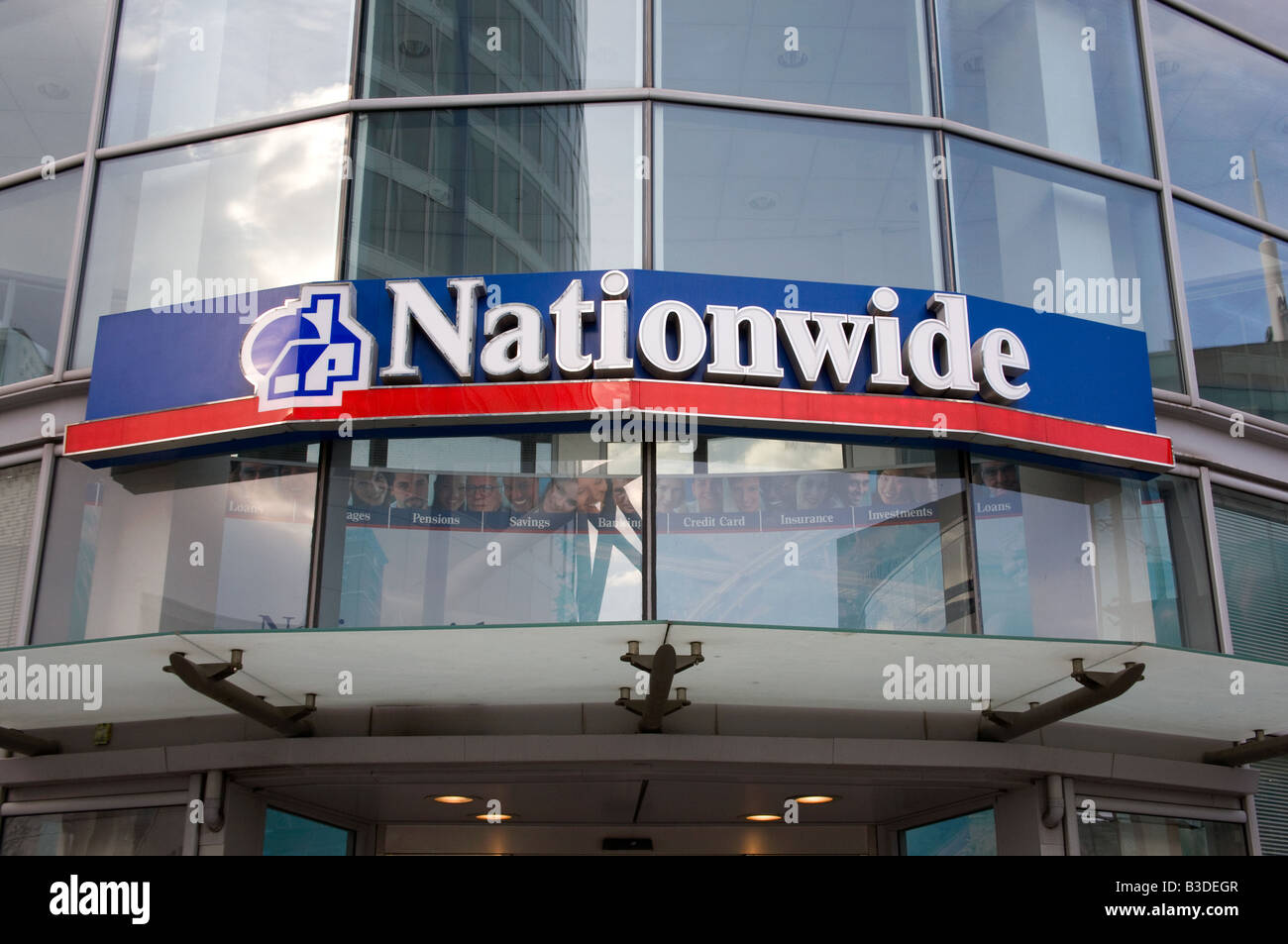 Nationwide Buidling Society Branch Sign Bullring Birmingham 2008 Stock ...