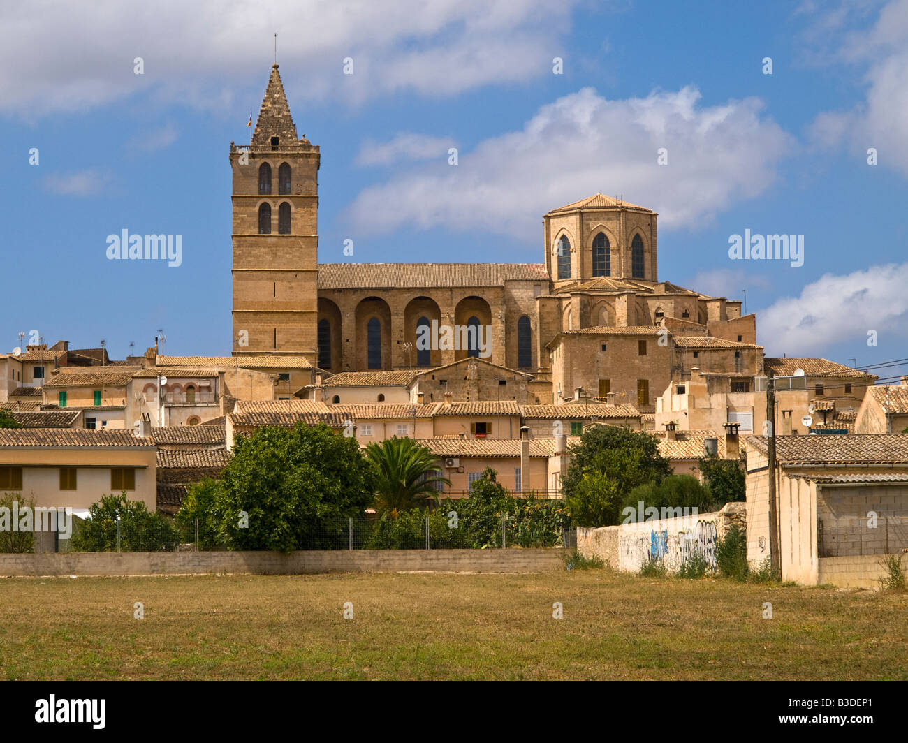 "Santa María" church in Sineu (Mallorca, Spain Stock Photo - Alamy