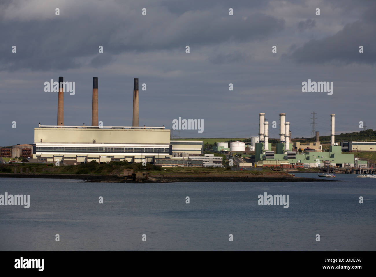 Ballylumford gas powered power station and larne lough county antrim ...