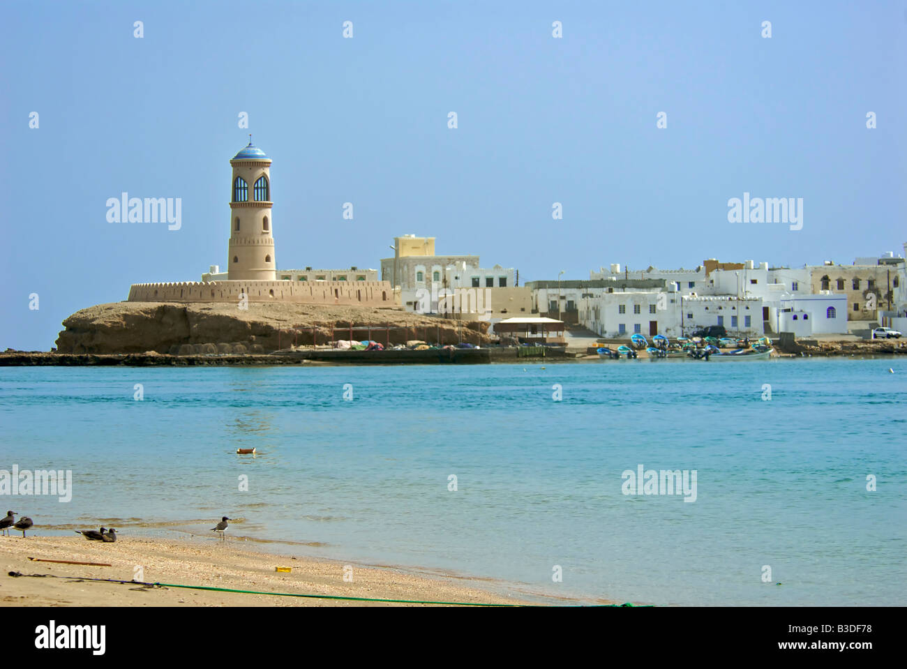 Ayjah lighthouse Sur Sharqiya Region Sultanate of Oman Stock Photo - Alamy