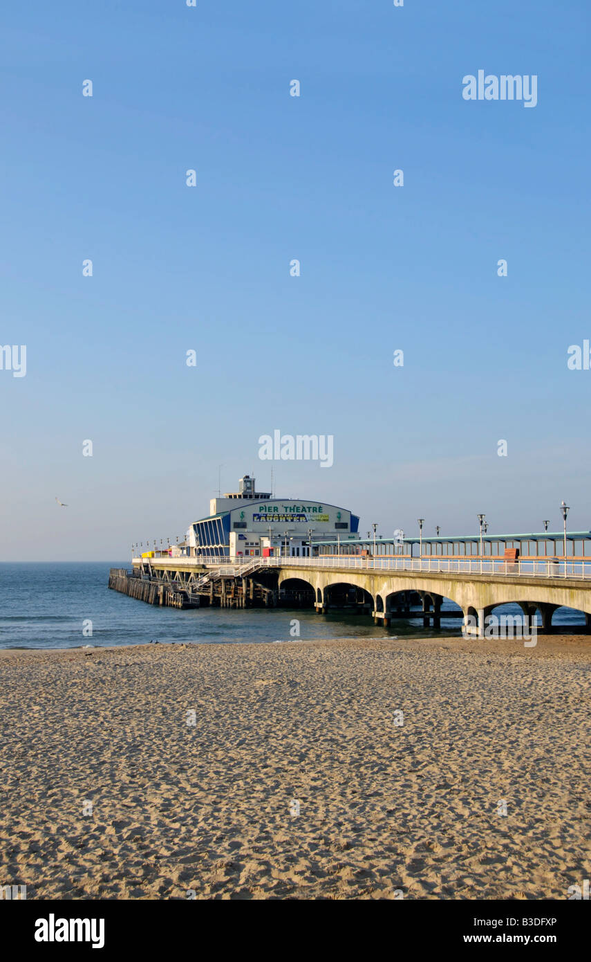 Bournemouth Pier and beach at sun rise Stock Photo - Alamy