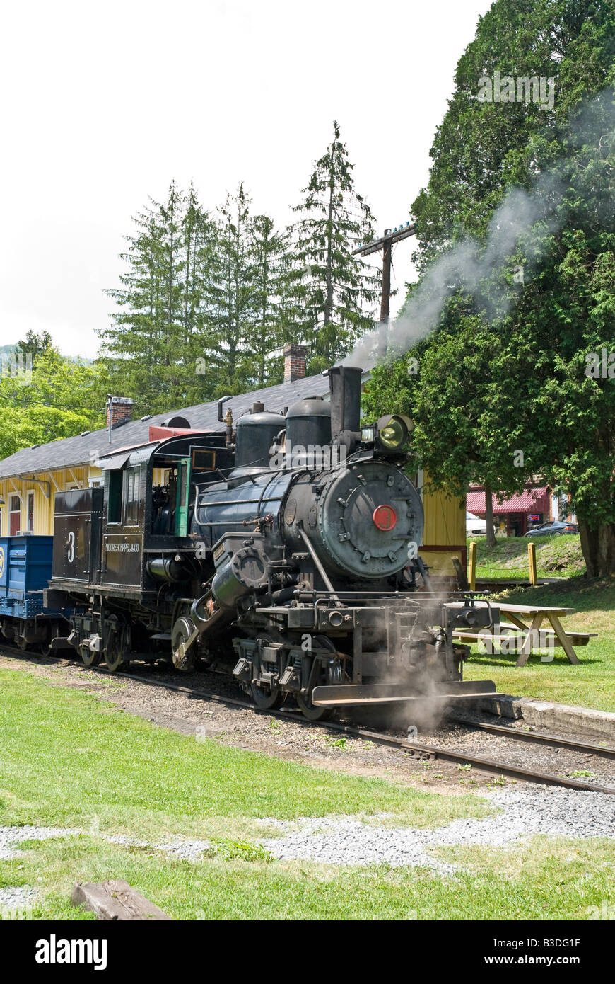 Durbin Rocket Excursion Train, Durbin, West Virginia, USA Stock Photo ...