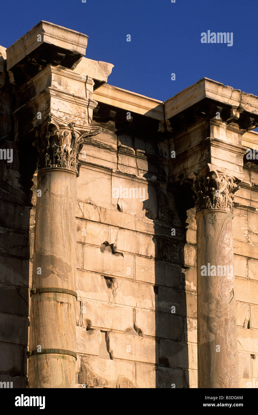 Greece, Athens, Hadrian's Library (132 AD), west wall Stock Photo - Alamy