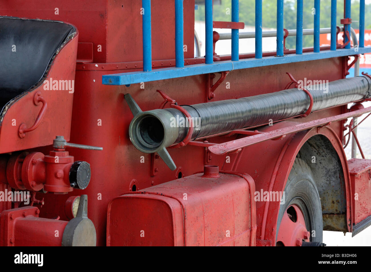 Antique 1930 Studebaker fire engine hose and ladder Stock Photo - Alamy