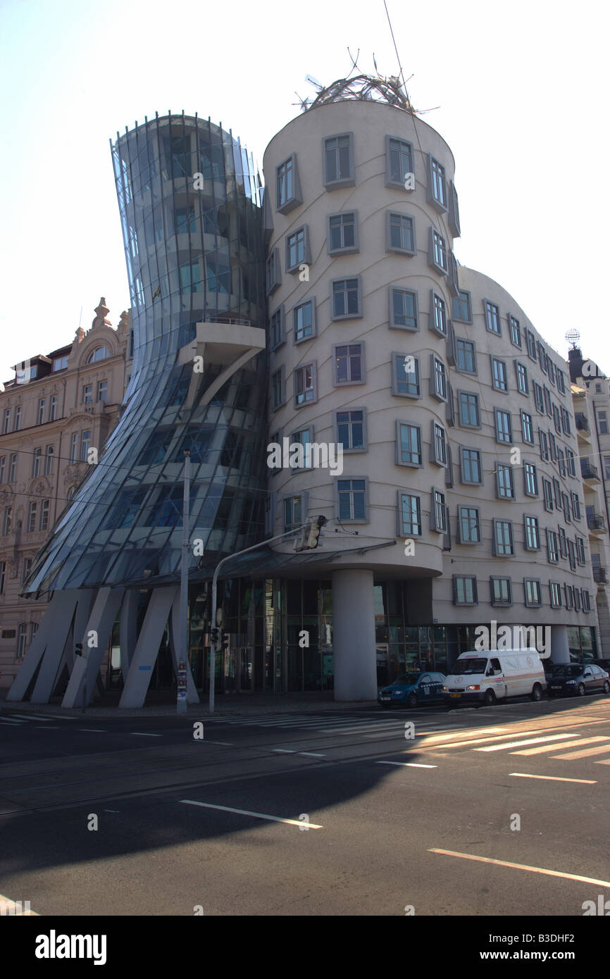 The Dancing House in Prague, Czech Republic designed by Vlado Milunic ...