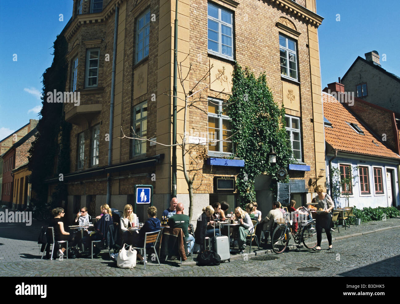 Cafe in the Old Town, Malmo, Sweden Stock Photo - Alamy