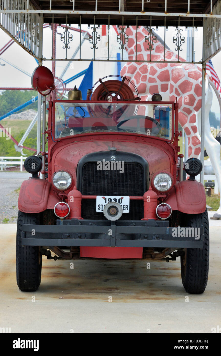 Antique 1930 Studebaker fire engine Stock Photo - Alamy
