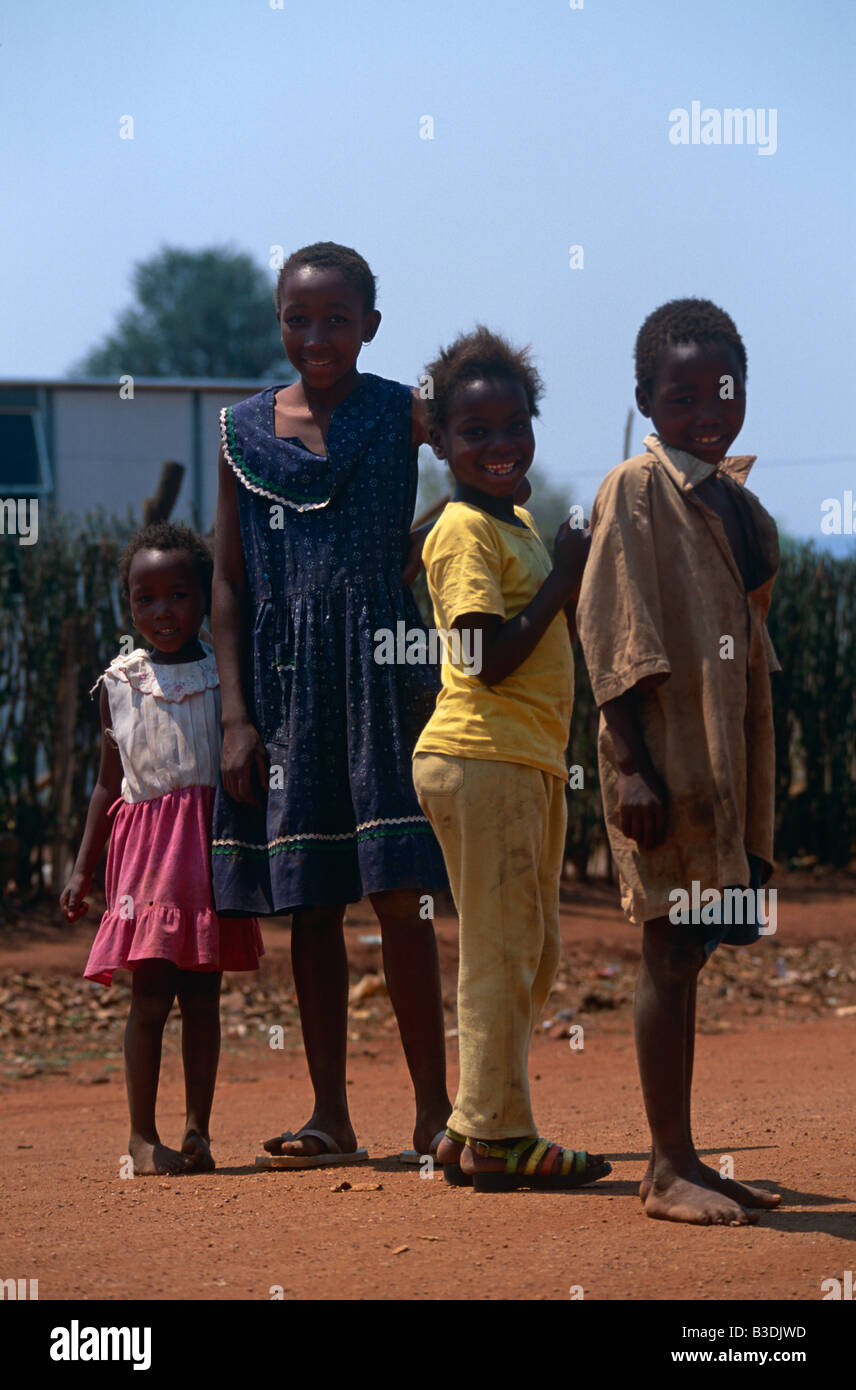 Group of children in rural South Africa Stock Photo - Alamy