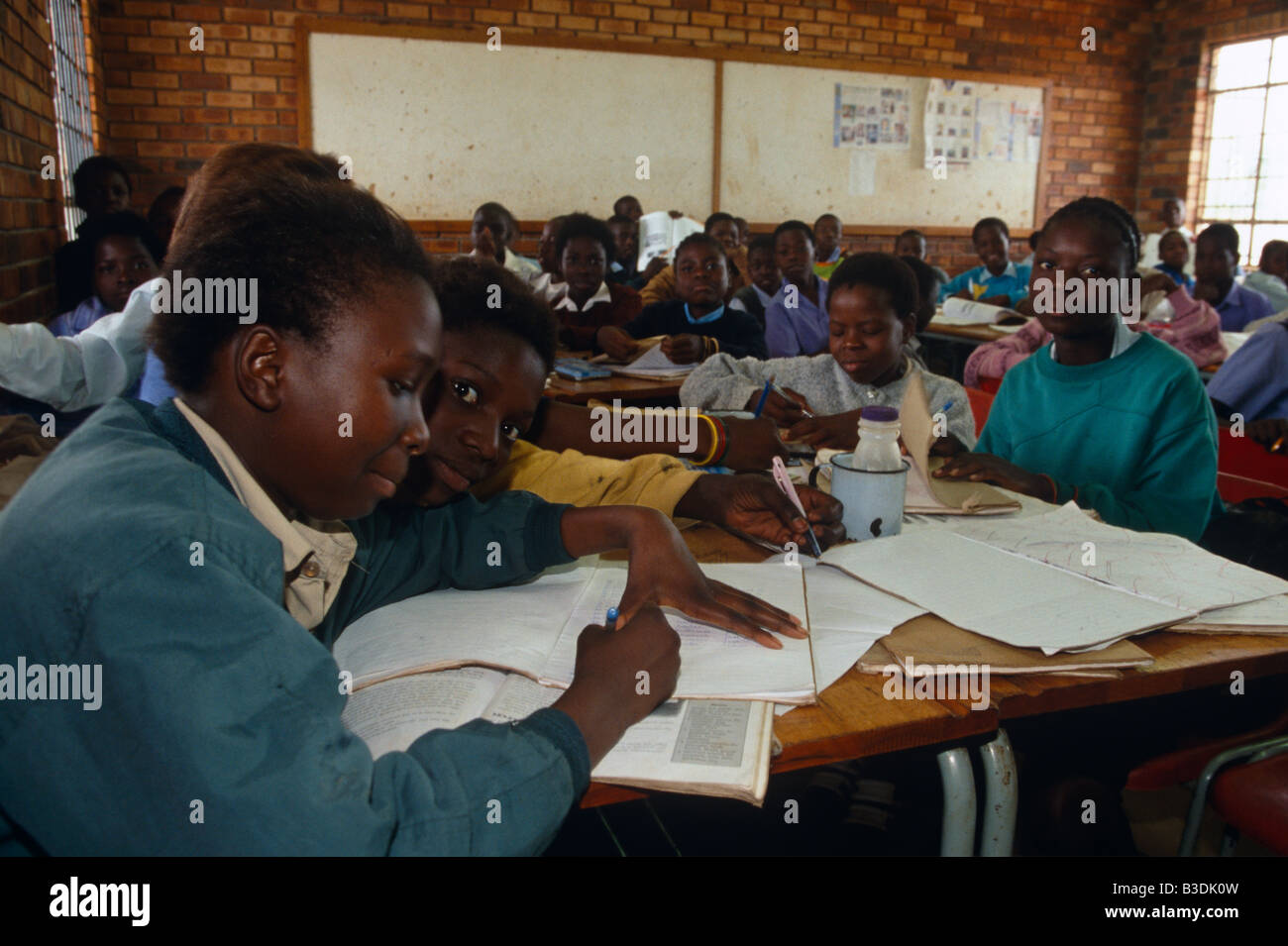 Classroom scene in South Africa Stock Photo - Alamy