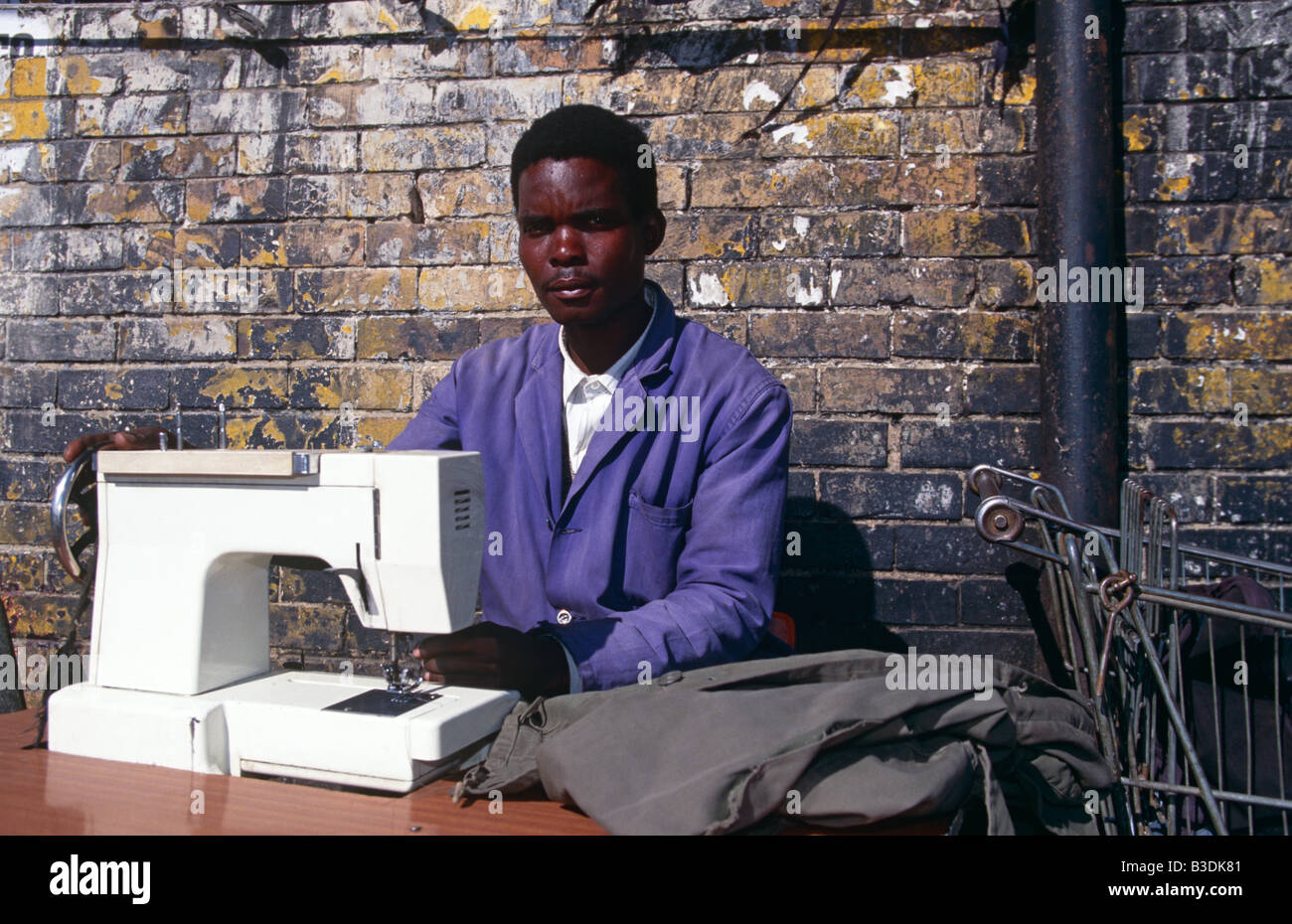 Tailor at work in South Africa Stock Photo - Alamy