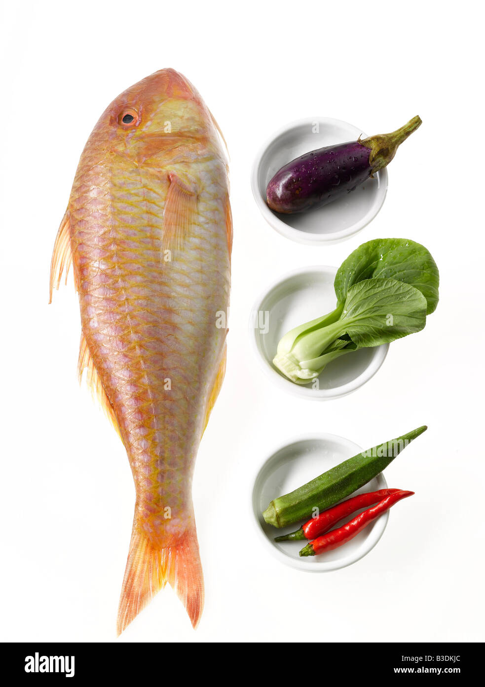 One raw red mullet Cut Out Stock Images & Pictures - Alamy