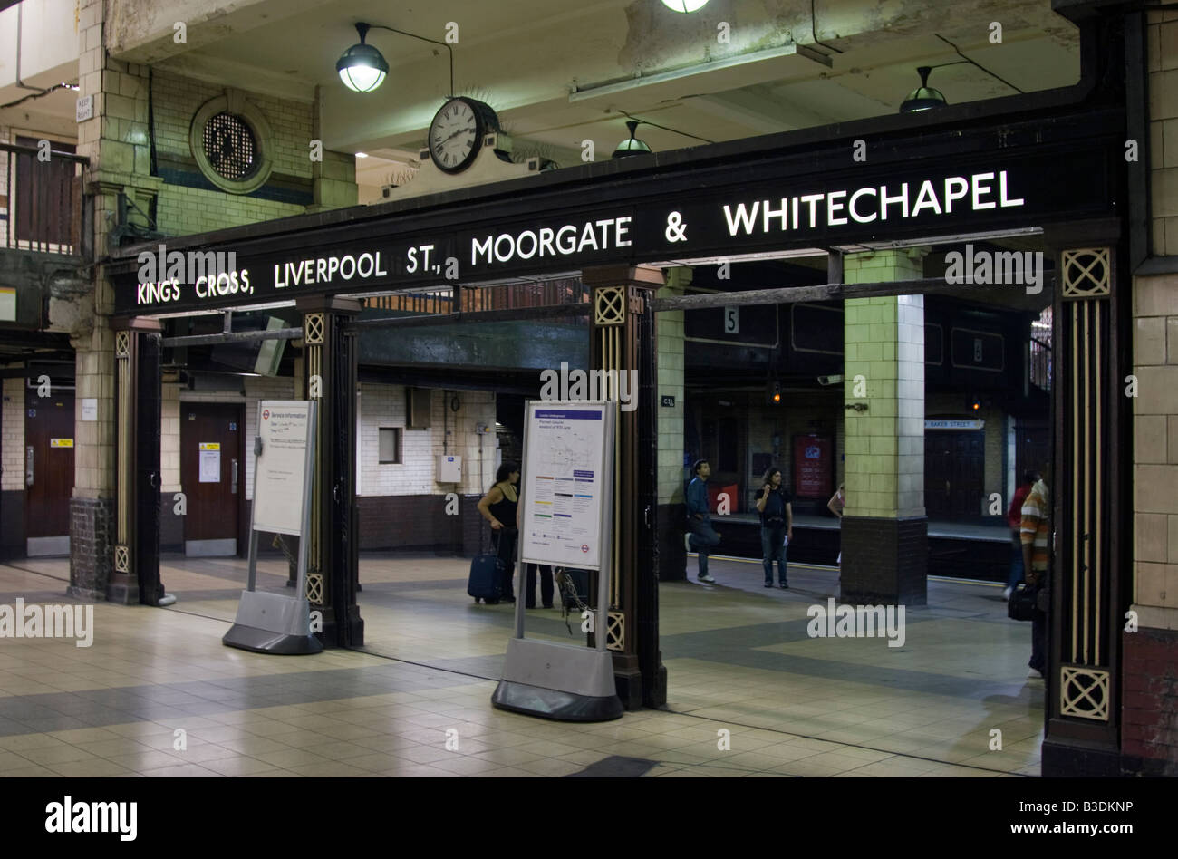Baker street tube station signs hi-res stock photography and images - Alamy