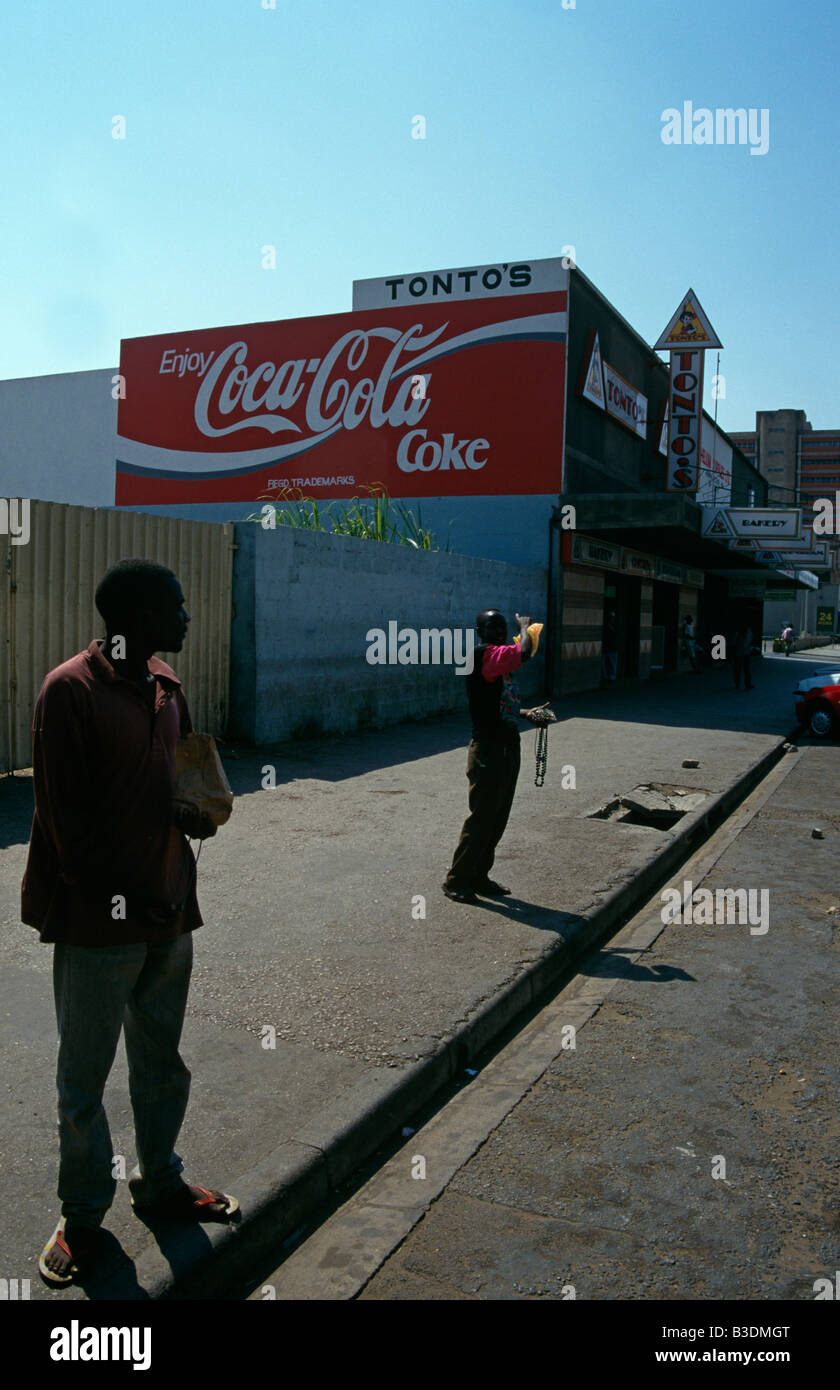 A Coca-Cola advertising sign in South Africa Stock Photo - Alamy