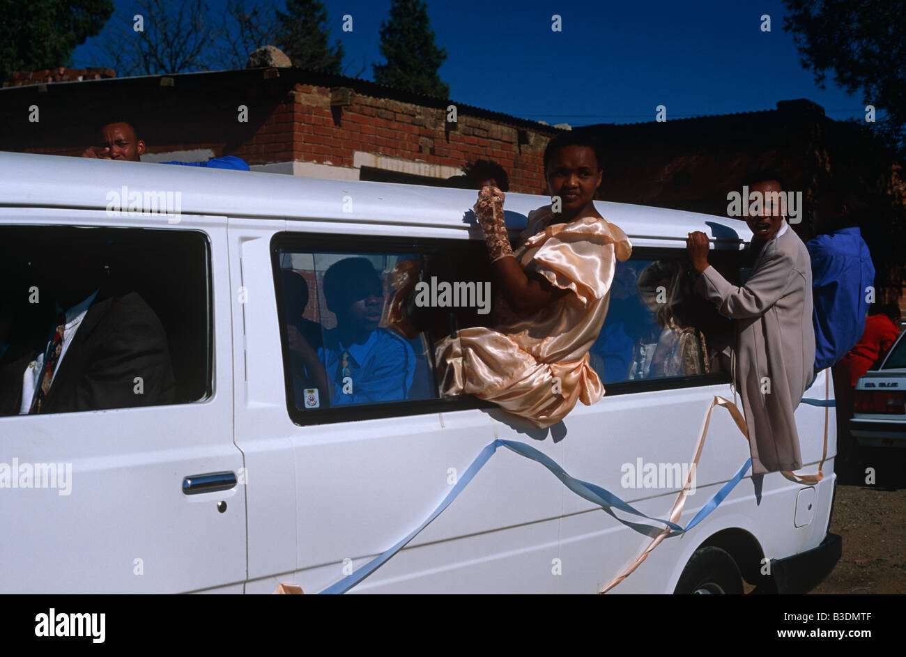 Guests arriving at a wedding party in Johannesburg, South Africa Stock ...