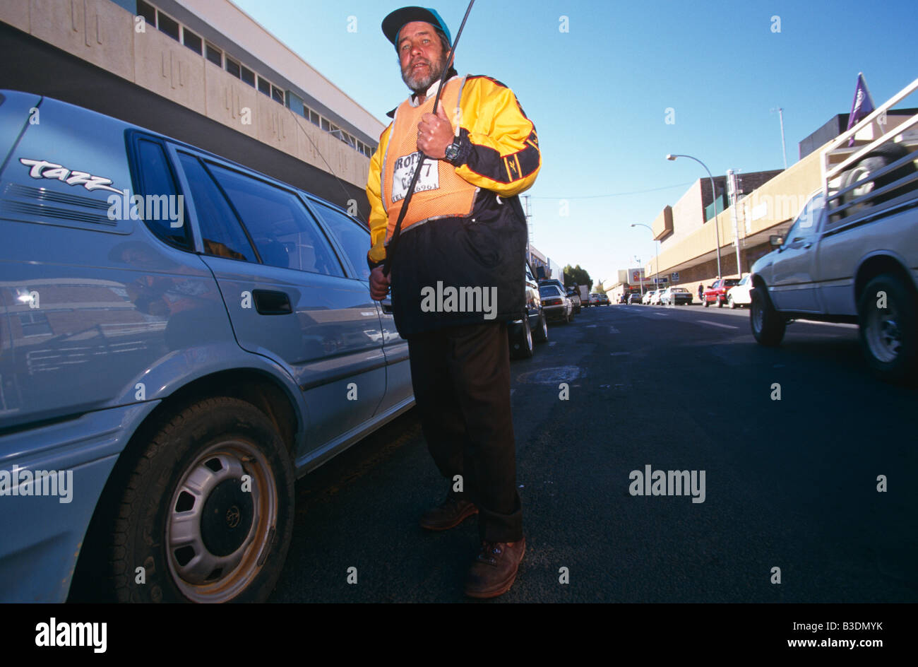 Car safety patrol man in South Africa Stock Photo - Alamy