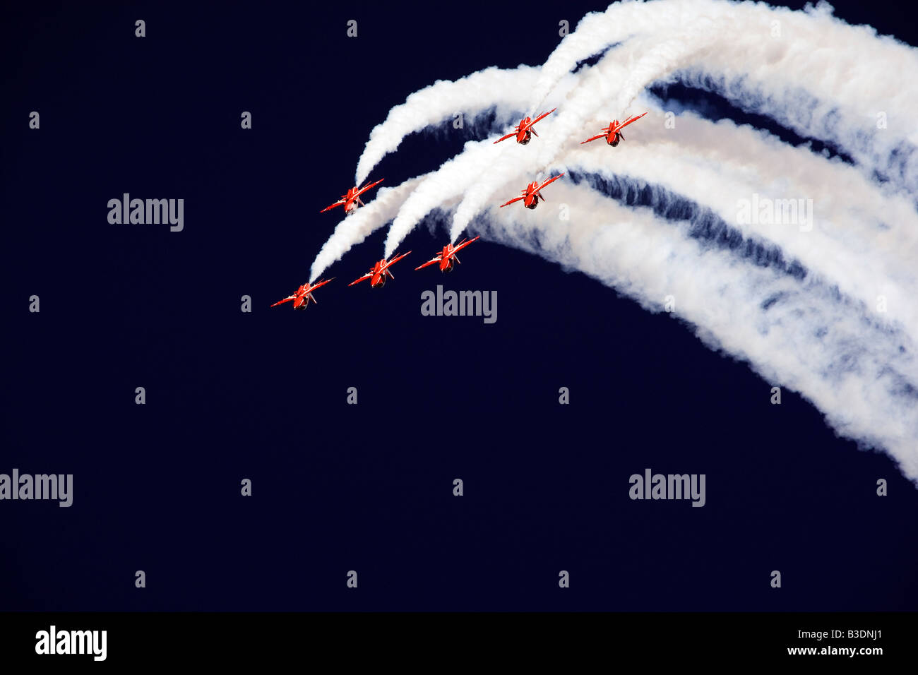 Red Arrows aerobatic team official display Stock Photo - Alamy