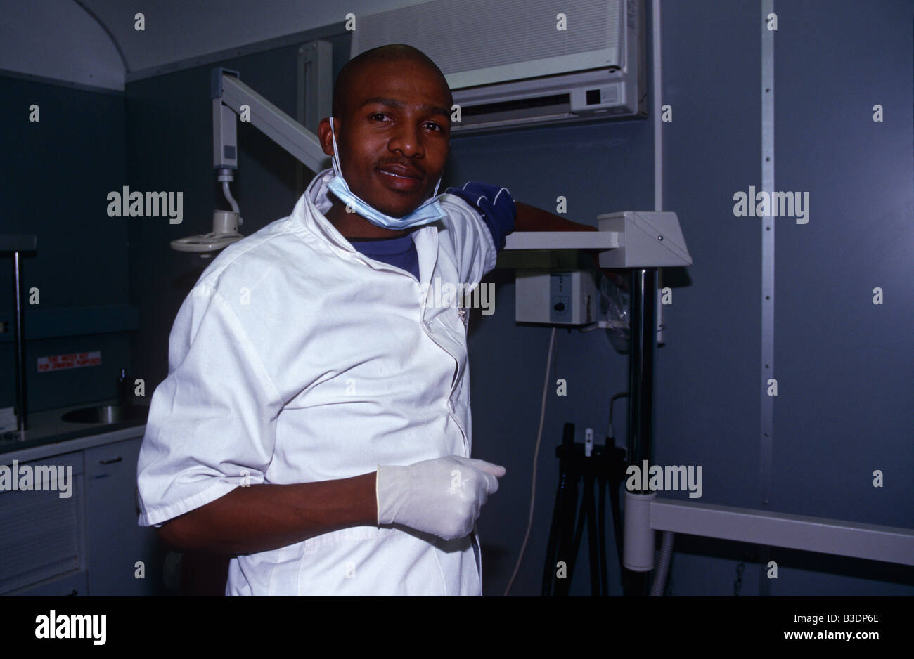 Doctor inside the Phelophepa medical train in South Africa Stock Photo ...