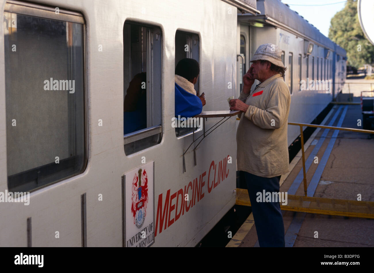 Phelophepa medical train in South Africa Stock Photo - Alamy