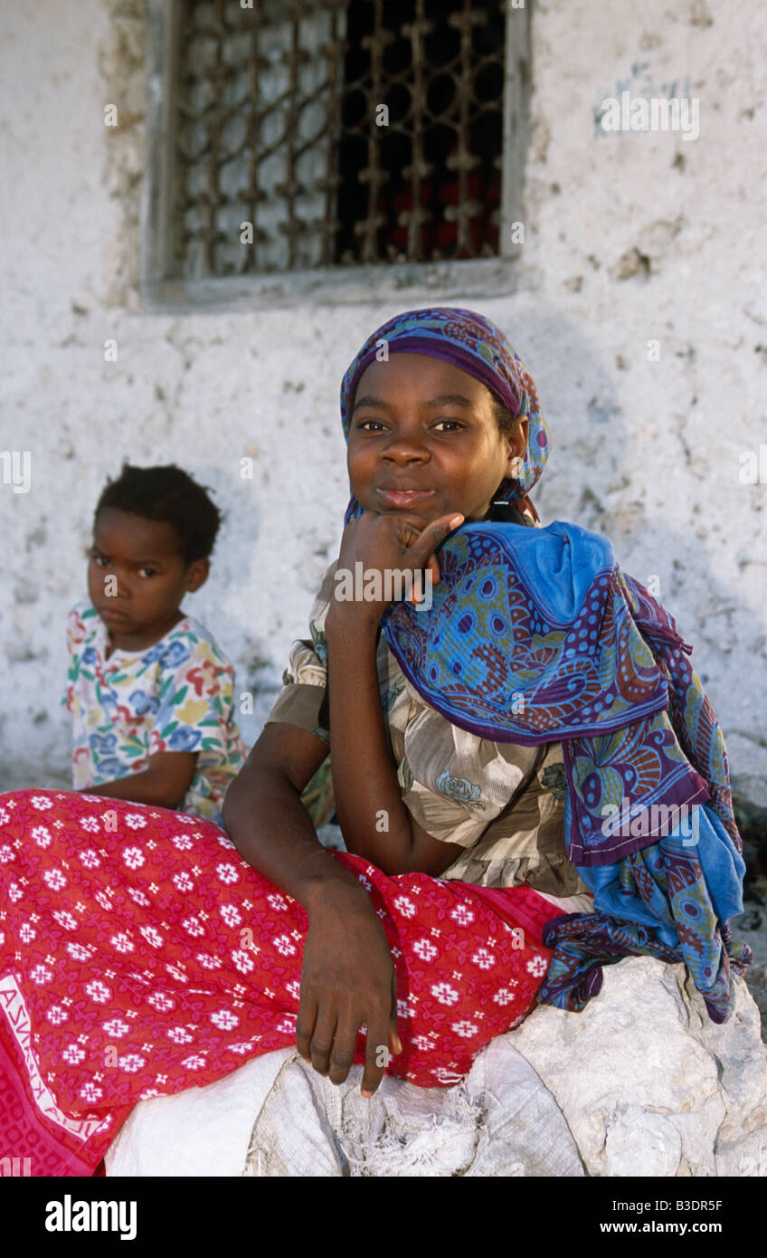 Locals in Zanzibar Stock Photo - Alamy