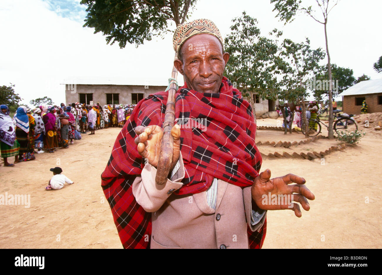 An elderly man in Tanzania Stock Photo - Alamy