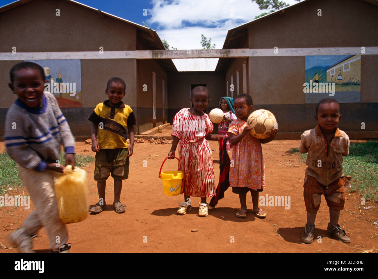 Children playing in Tanzania Stock Photo - Alamy