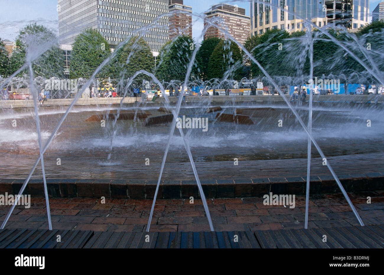 Fountain in downtown Boston, USA Stock Photo - Alamy
