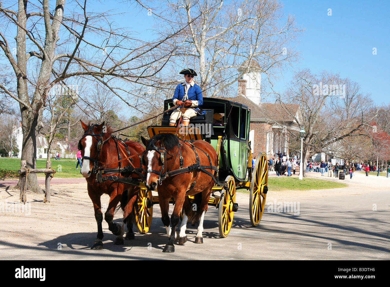 A horse and Carriage in Colonial Williamsburg Stock Photo - Alamy