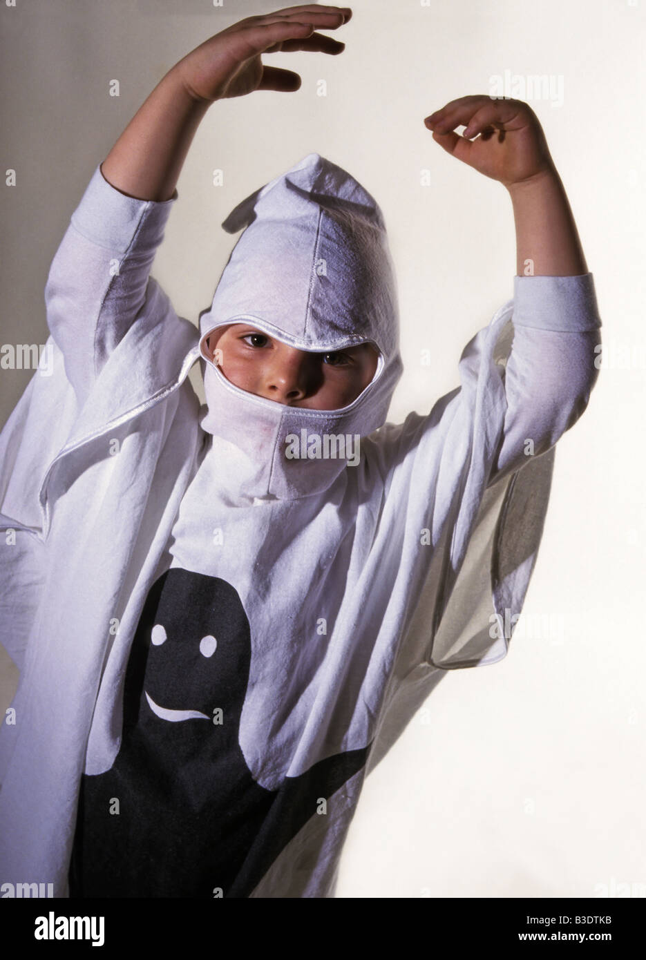 Boy as a spooky ghost Stock Photo - Alamy
