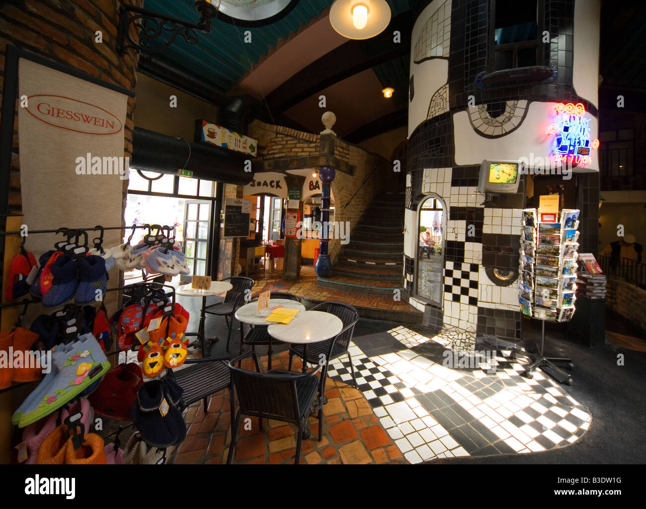 Austria Vienna Shopping center in Hundertwasser style Stock Photo - Alamy
