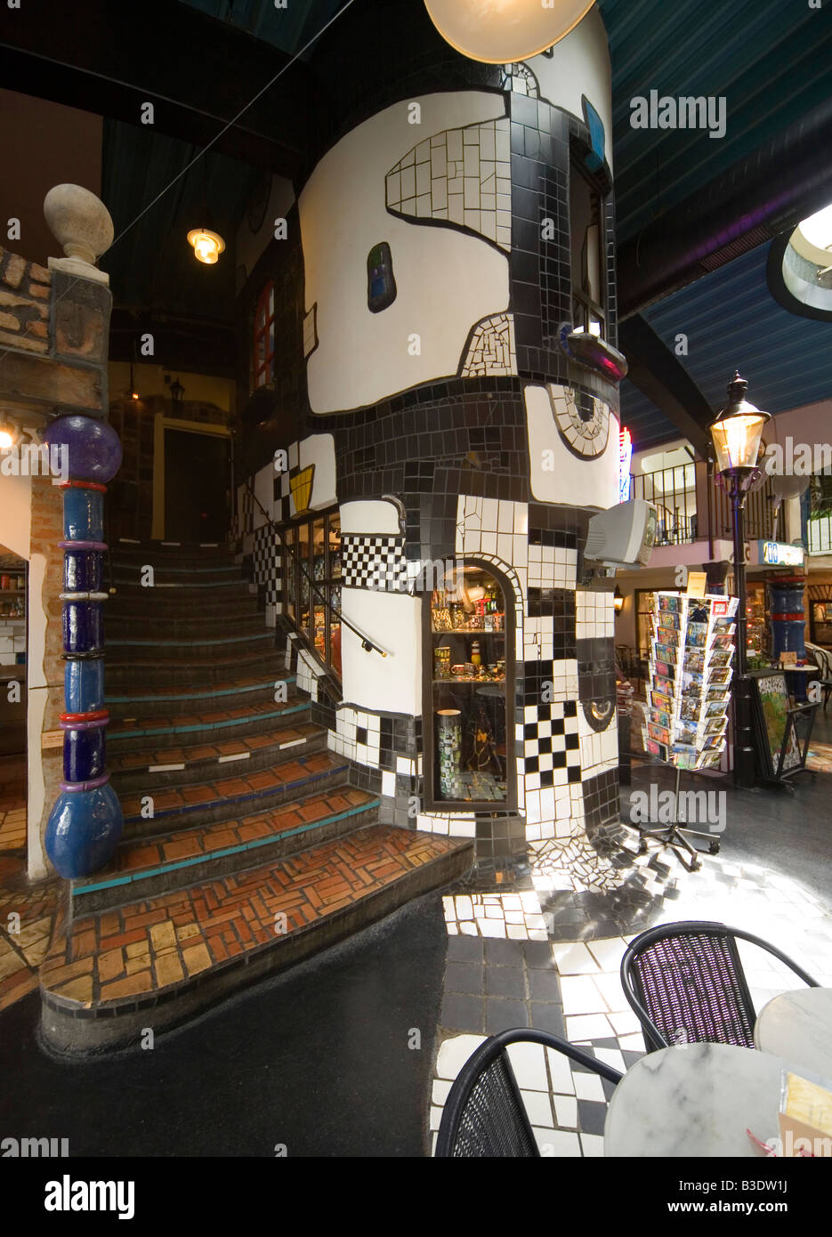 Austria Vienna Shopping center in Hundertwasser style Stock Photo - Alamy