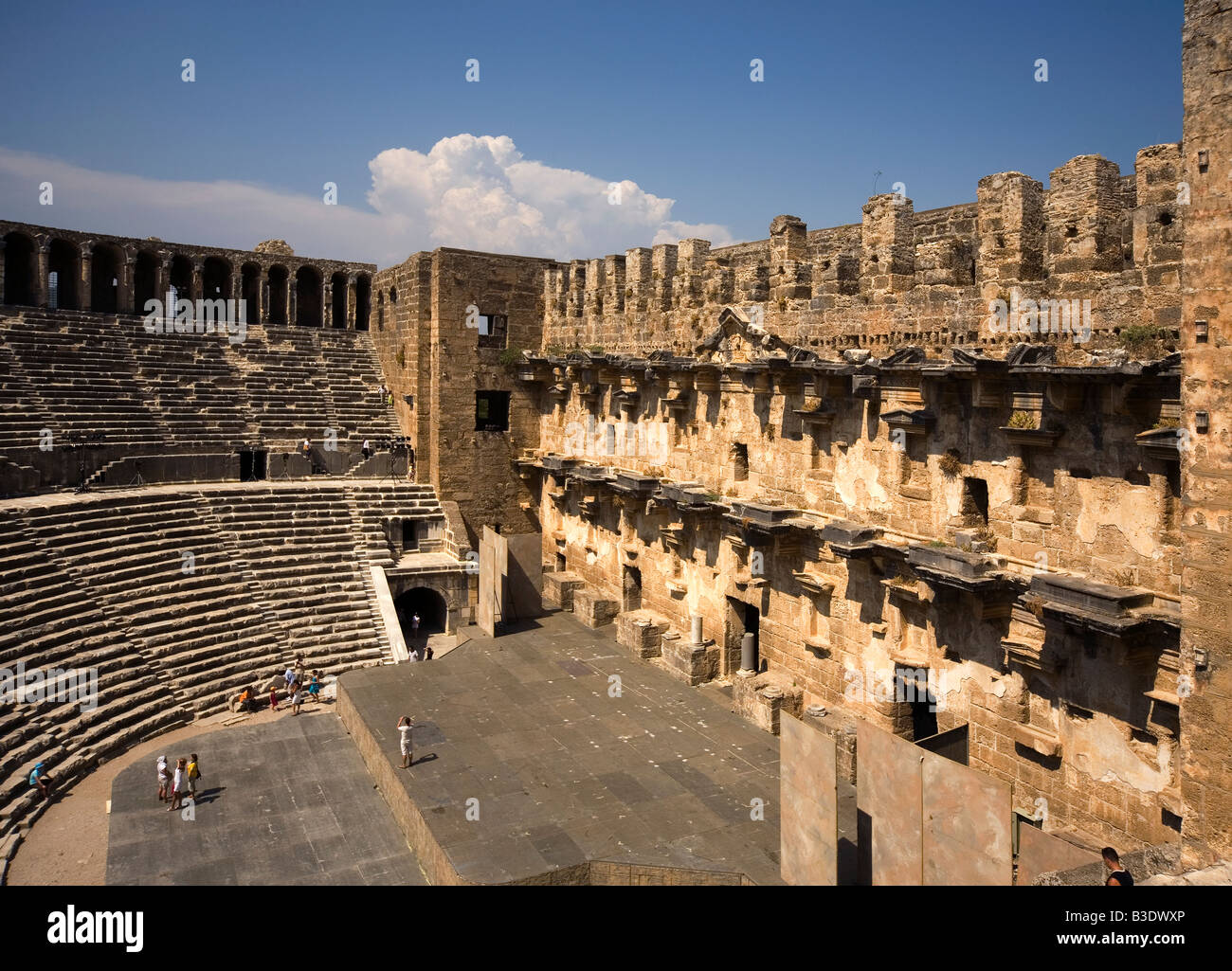 Roman Amphitheatre of Aspendos Anatalya Turkey Stock Photo - Alamy