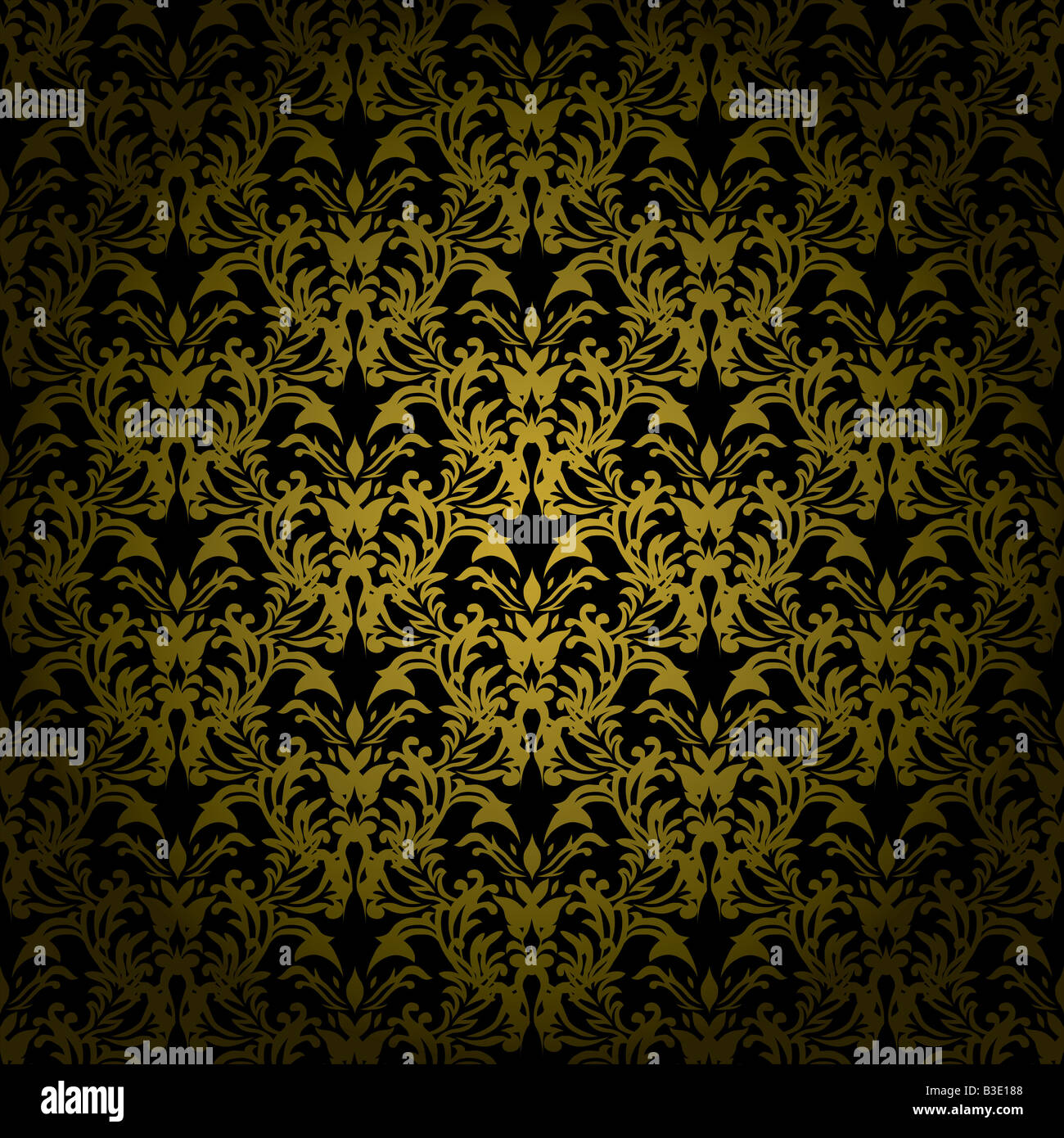 Golden brown floral design that would make an ideal seamless background ...
