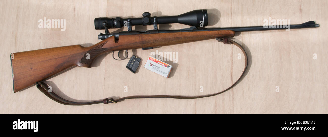 22 rifle 22 calibre caliber sporting rifle POSED BY MODEL FULL RELEASE ...