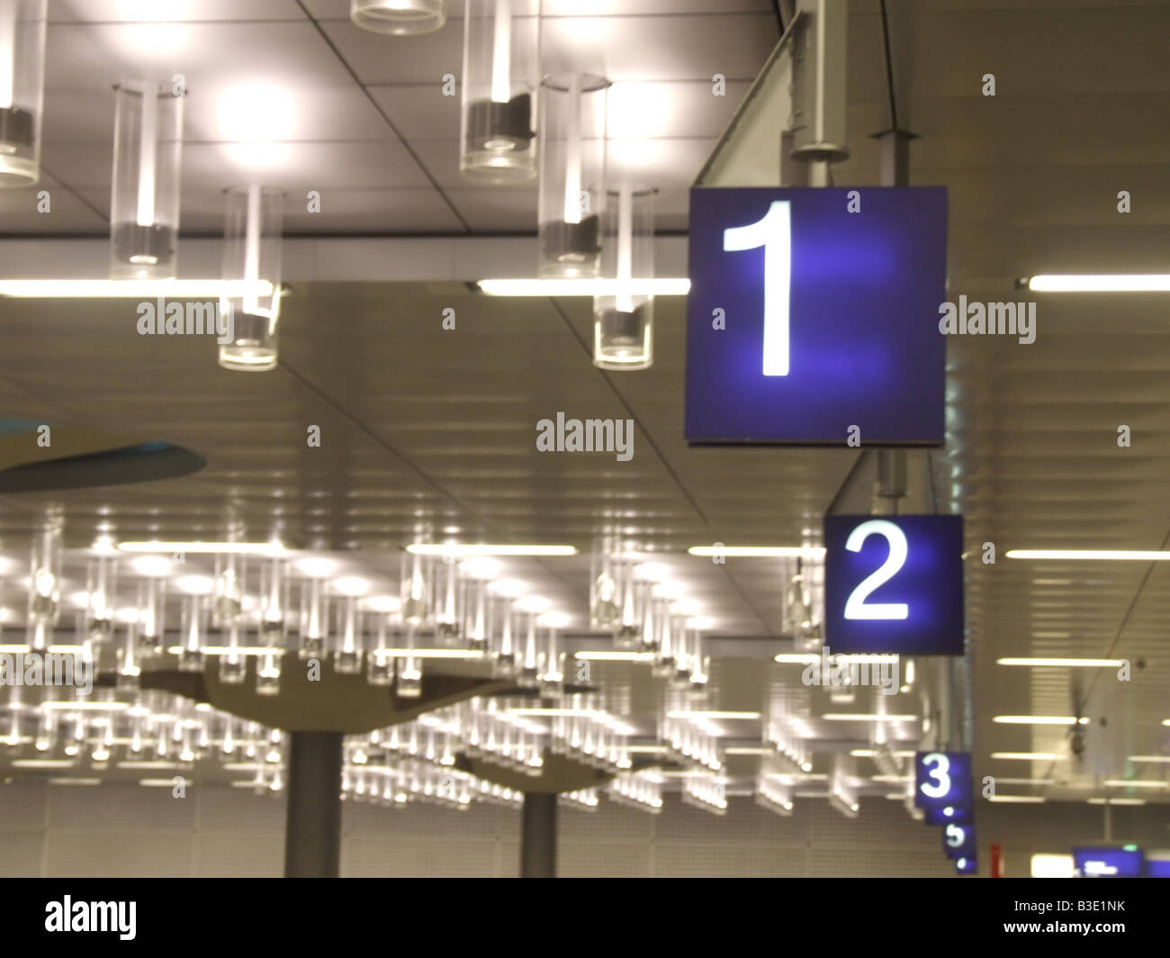 platform numbers at hauptbahnhof central train station berlin germany ...