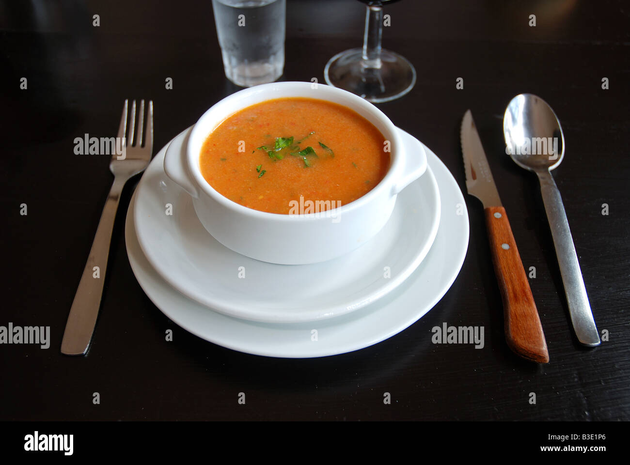 Gazpacho. Typical dish of Andalusia. Spain Stock Photo - Alamy