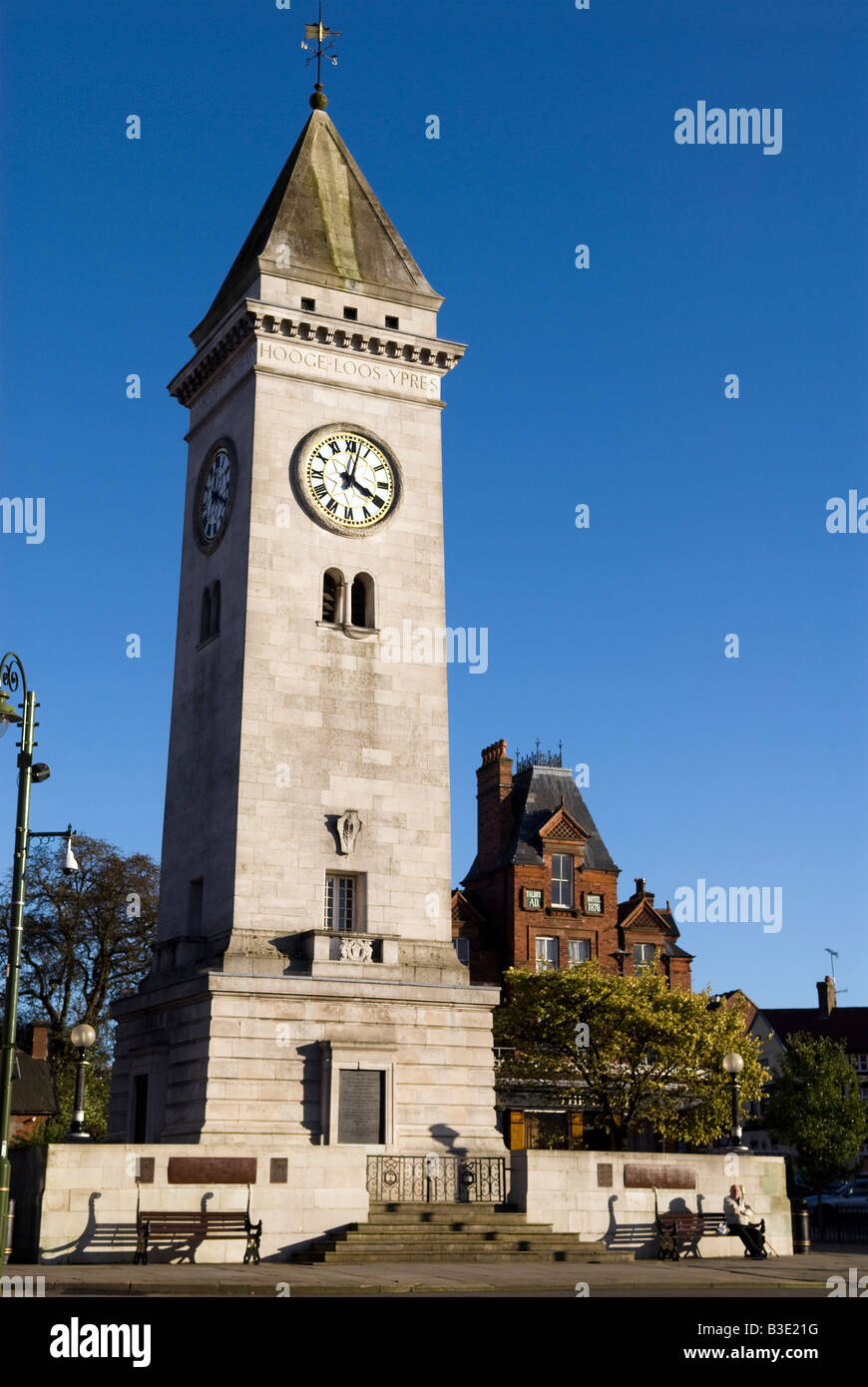 Nicholson "War Memorial" in Leek town centre Stock Photo - Alamy