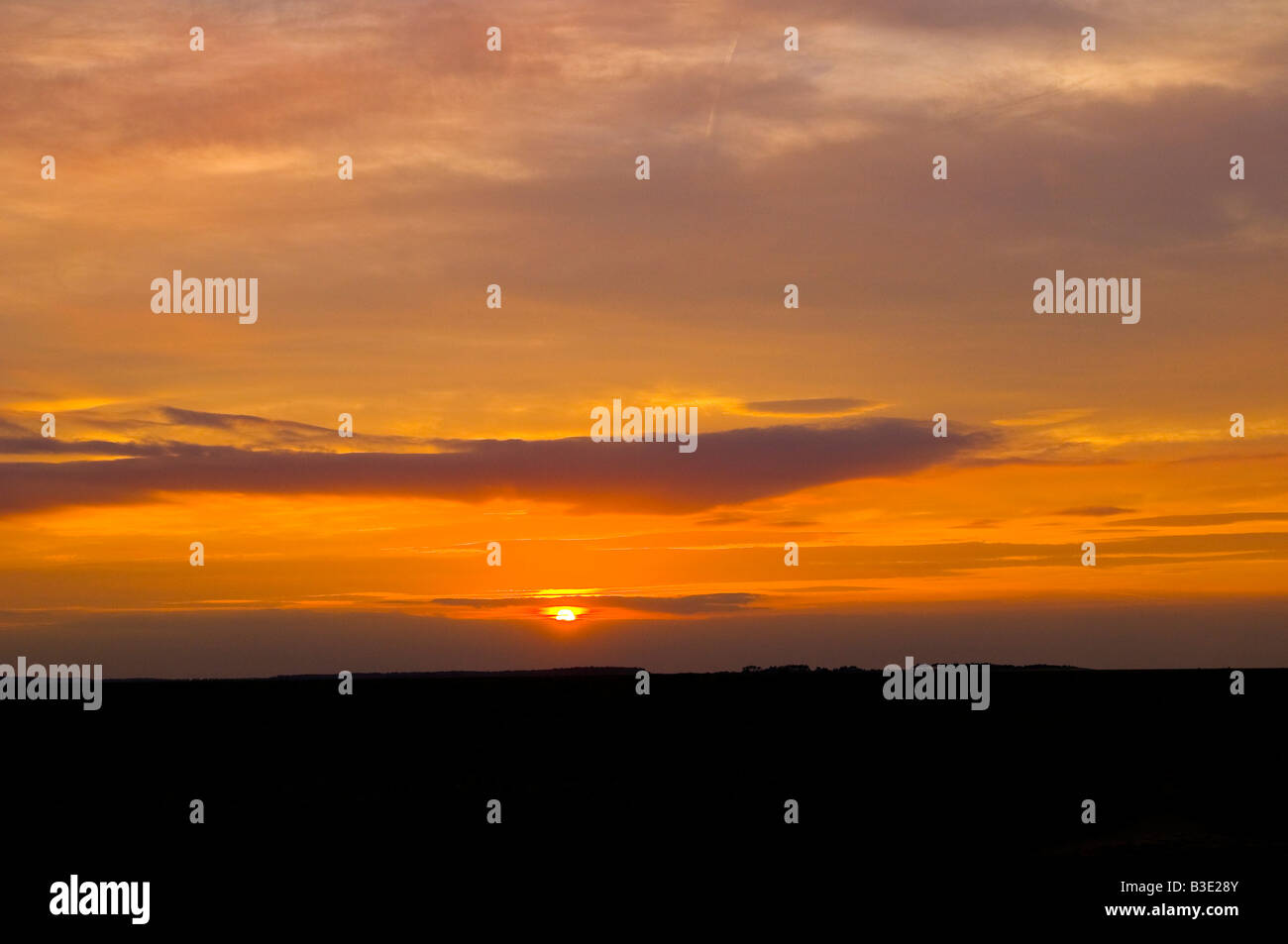 Sunset over Stiffkey Marshes, Norfolk, UK Stock Photo - Alamy