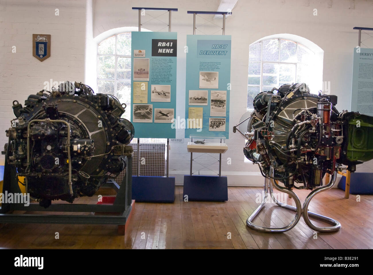 Silk Mill,Derby's Museum,England,Great Britain two Rolls Royce aircraft ...