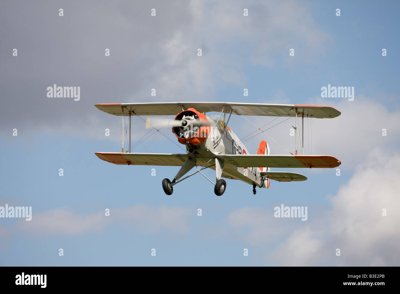 CASA (Bucker) Bu-133 Jungmeister G-BVXJ in flight after Take-off from ...